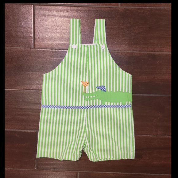 Boutique | Matching Sets | 3t Funtasia Too Green White Stripe Alligator ...
